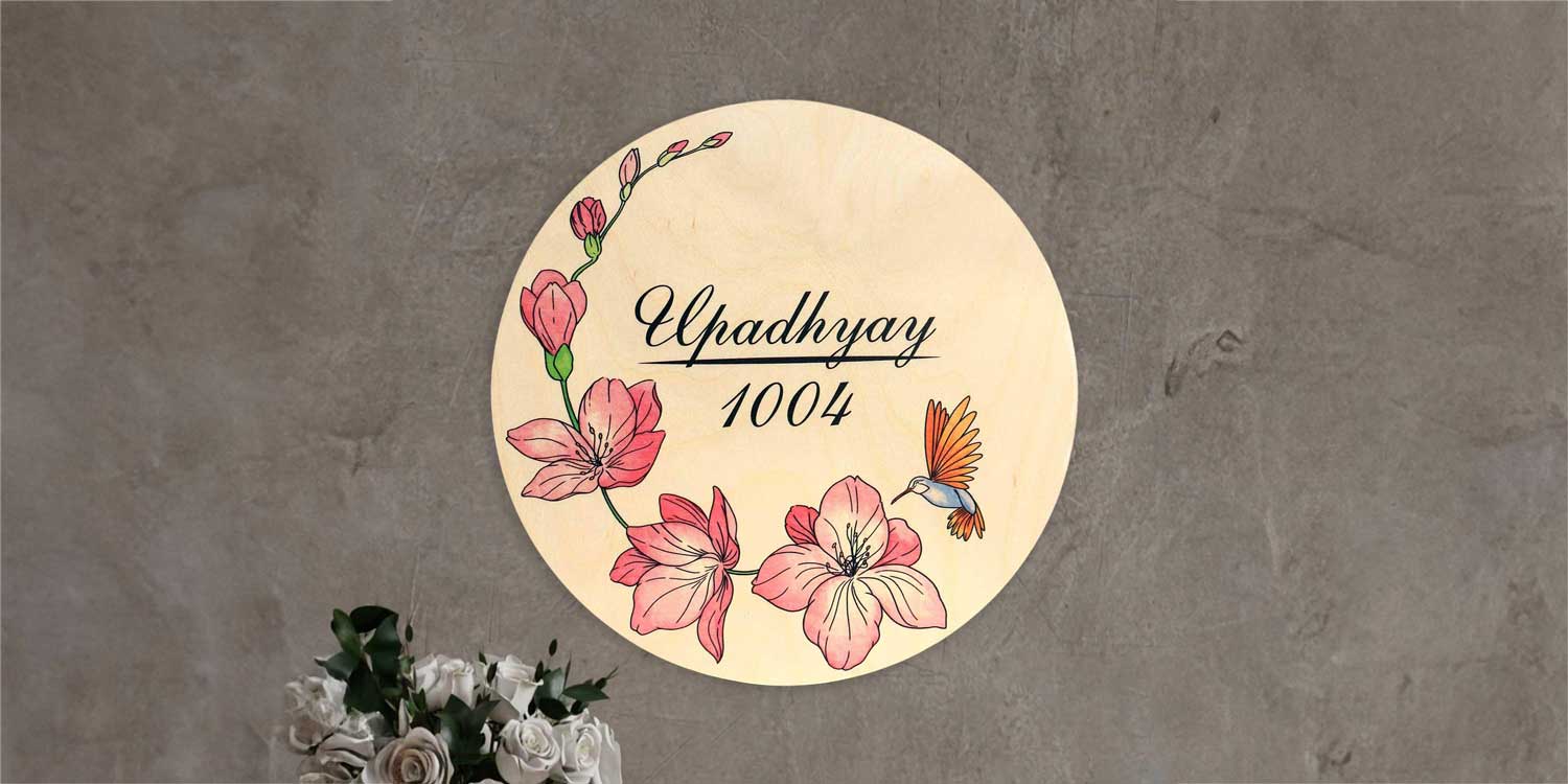 Circle of Elegance: Elevate Your Space with our 7 Round Name Plates ...