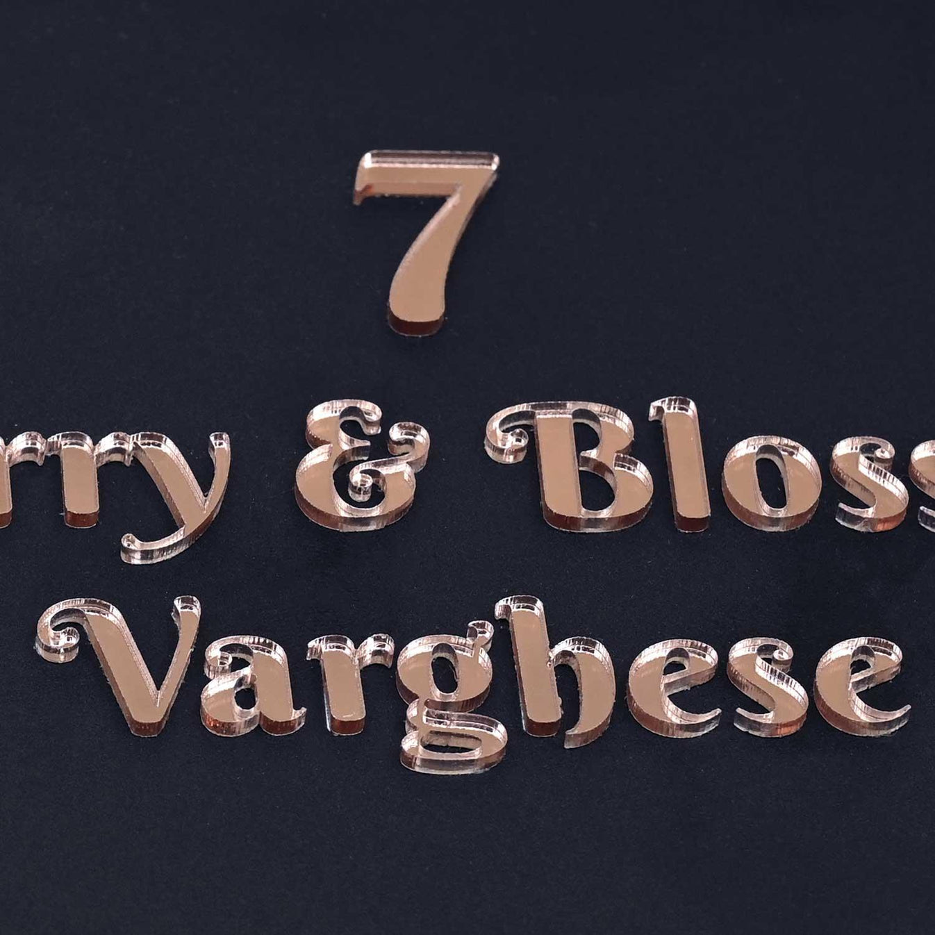 Cherry Blossom Acrylic Name Plate | 12×6 inch | Weatherproof – Housenama