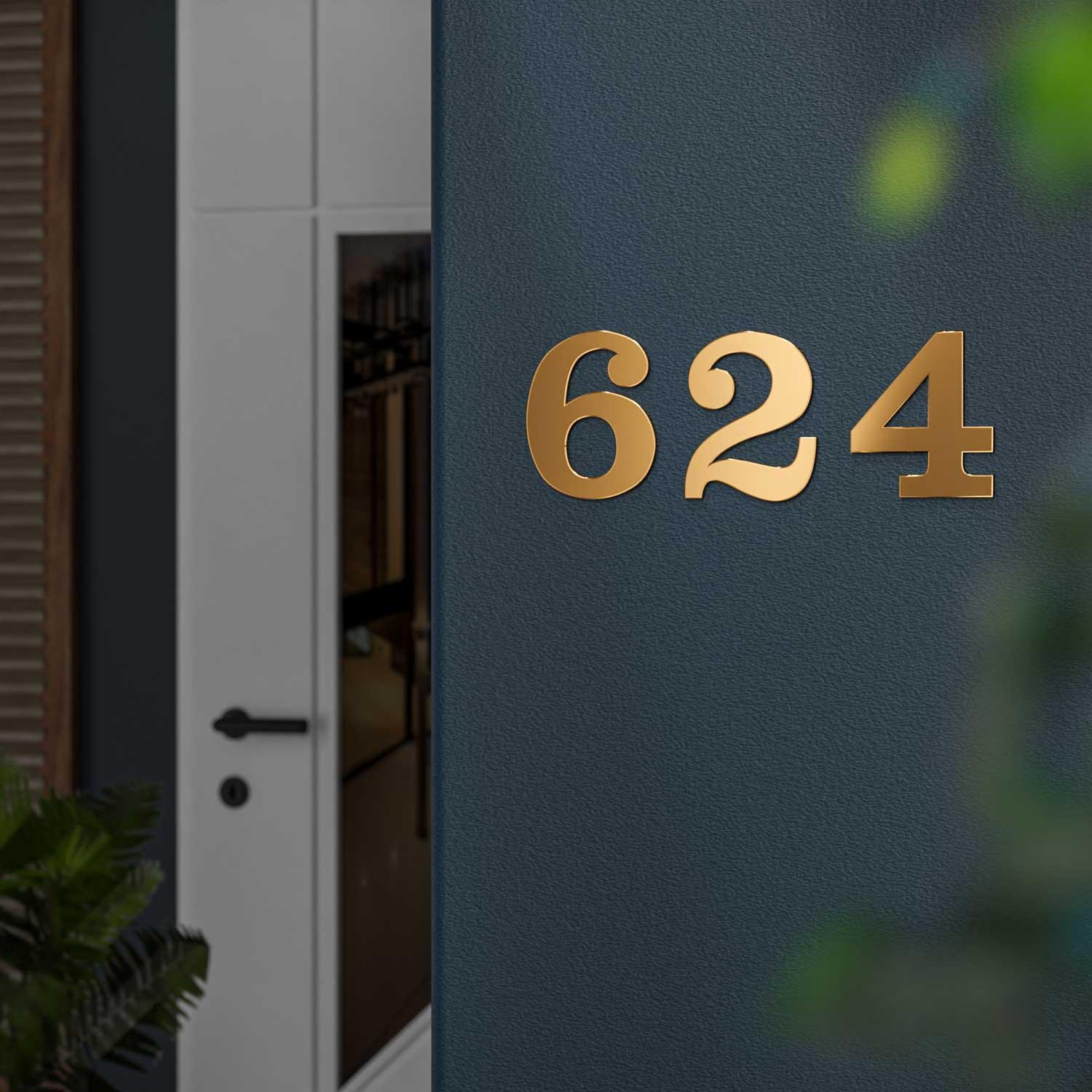 Clarendon - Classic Brass Door Numbers & Letters – Housenama