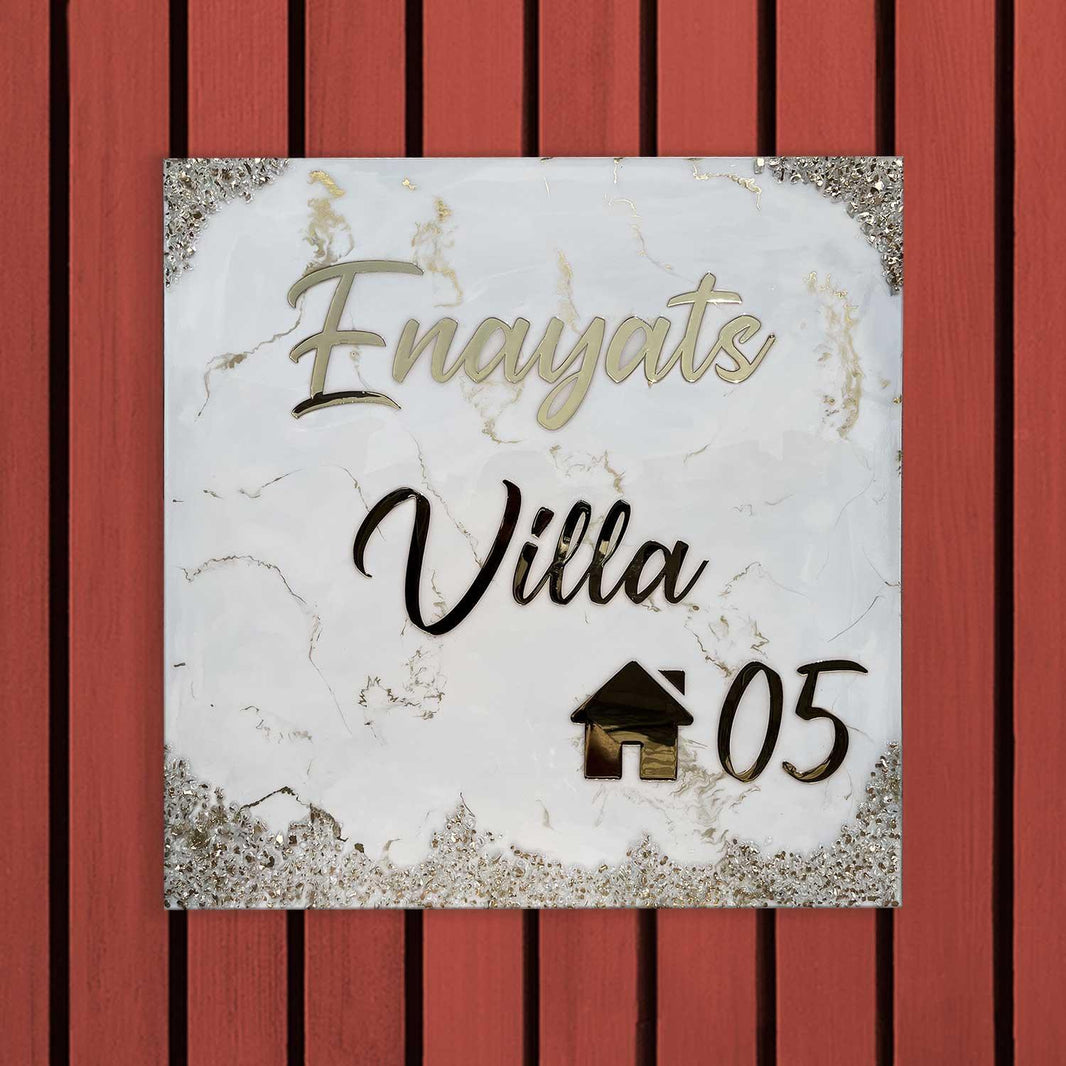 Handcrafted Resin Name Plates | Artistic & Durable Designs | Housenama