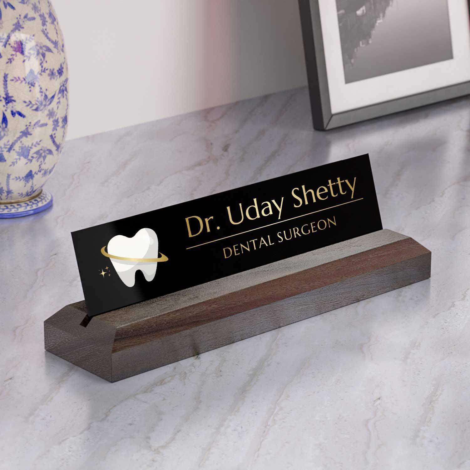 Excelus Office Desk Name Plate for Dentists – Housenama