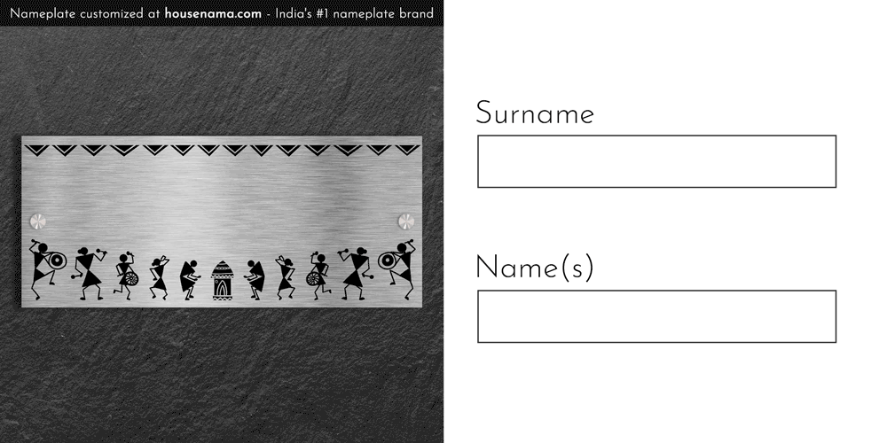 Designer Nameplates - Online Preview - Free Delivery - Housenama