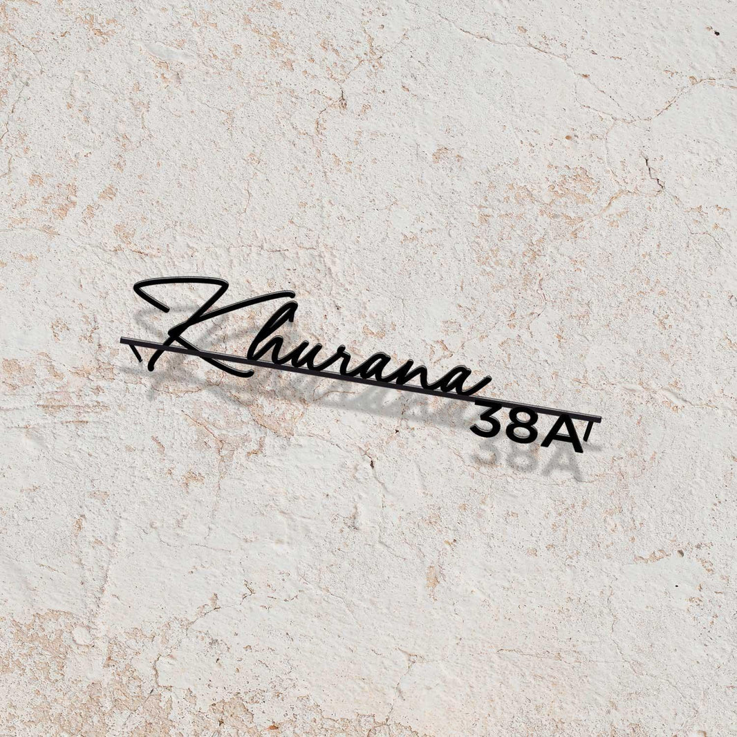 Metal Nameplates | Stylish & Durable Door Signs | Housenama