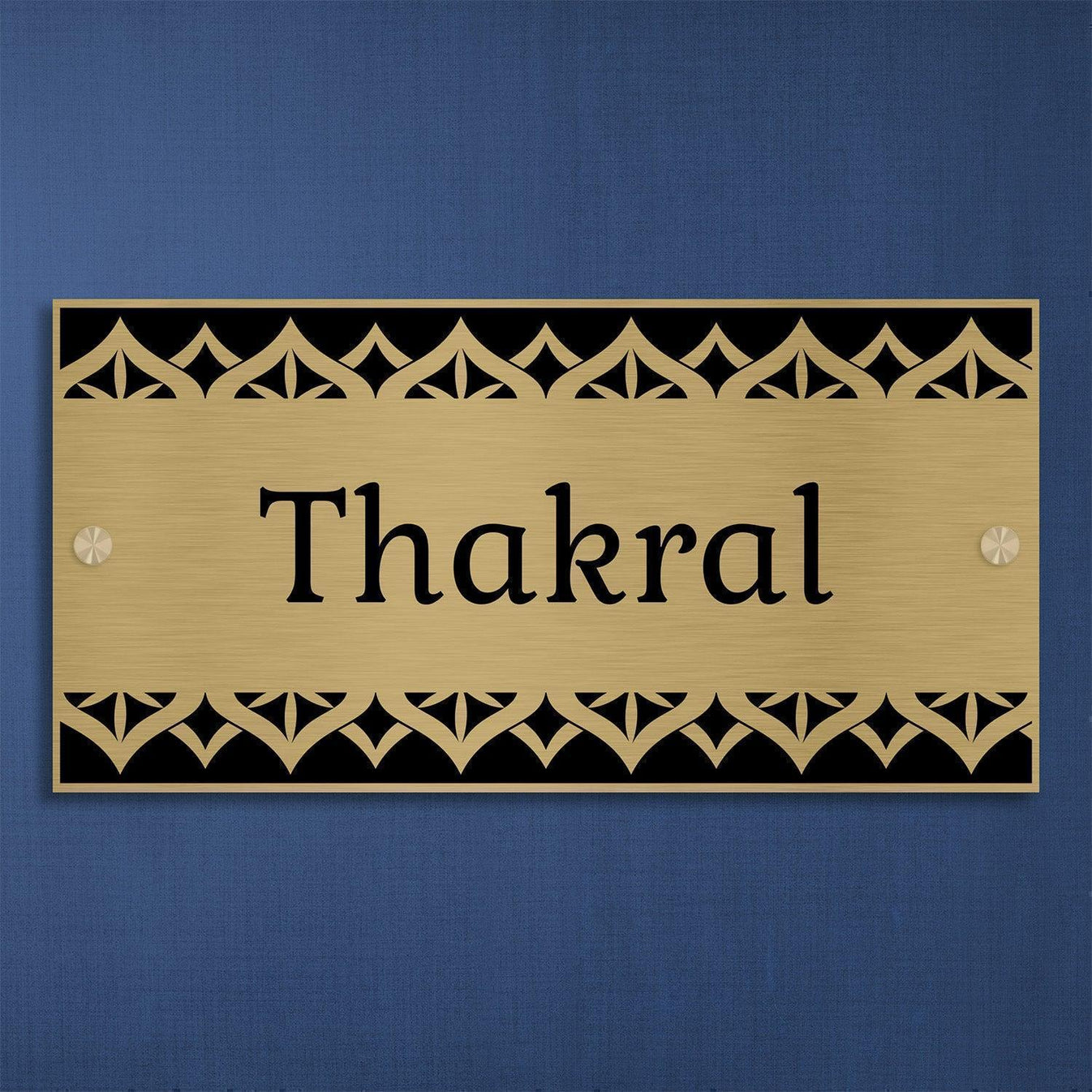 Kinara Stainless Steel Name Plate 14x7 inch Weatherproof – Housenama