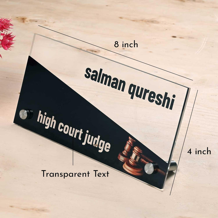 Desk Name Plates for Advocates, Lawyers & Judges – Housenama