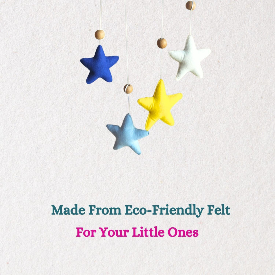 Moon Teddy Felt Name Plate for Children – Housenama