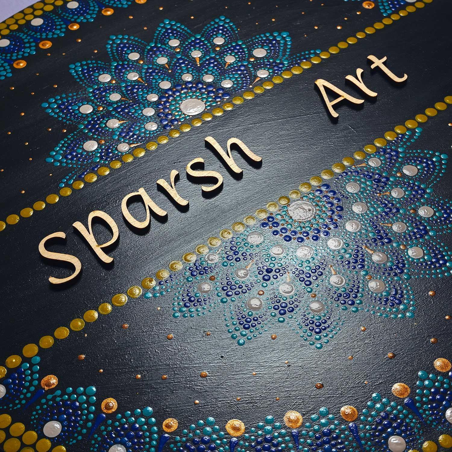 Night Sky Mandala Nameplate | Hand-crafted | 14 inch diameter – Housenama