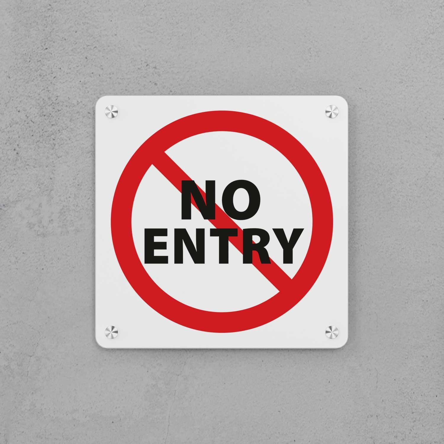 No Entry (Restricted Area) Sign – Housenama