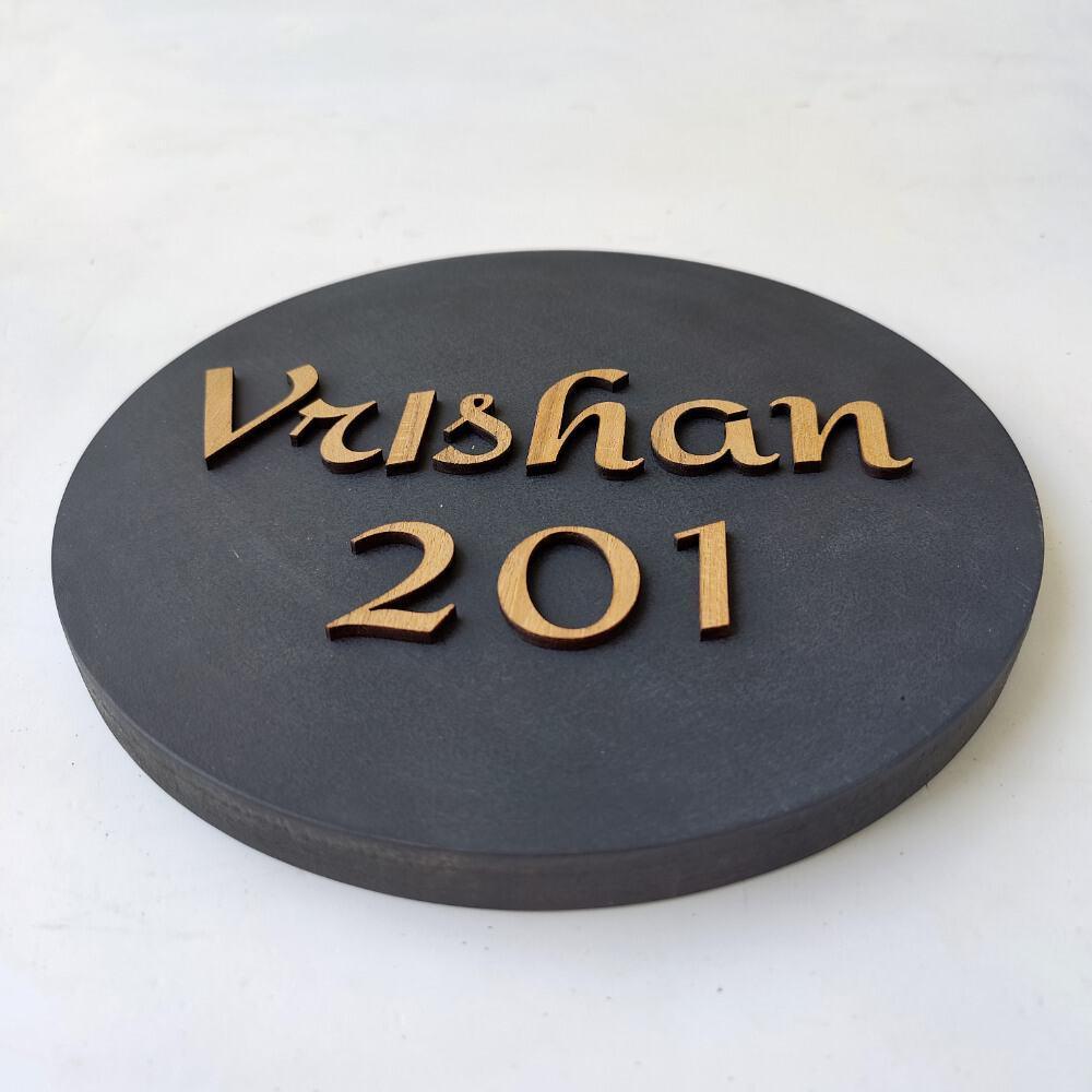 Noble Grey - Modern Minimal Handcrafted Nameplate – Housenama