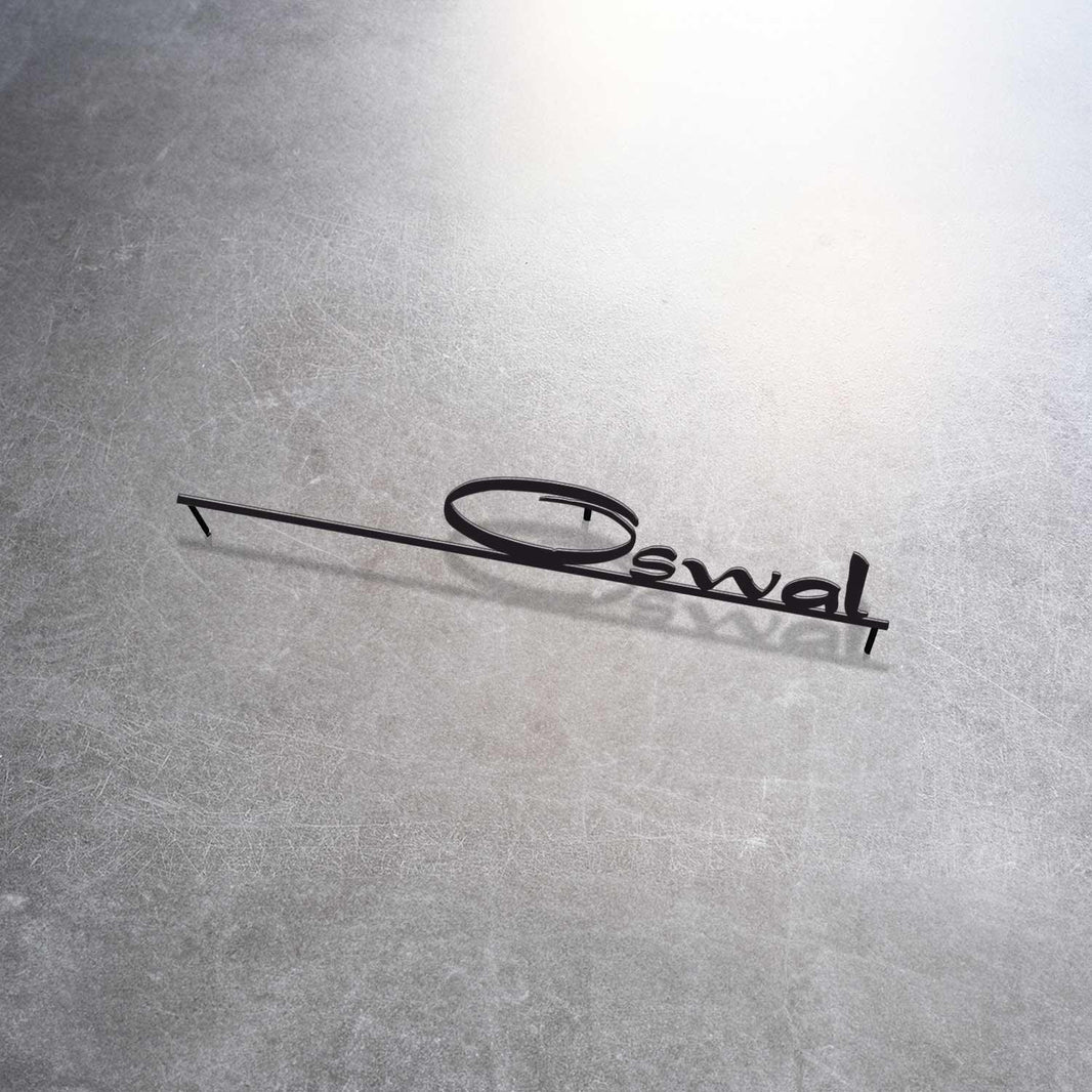 Cutout Name Plates | Laser-cut Metal Nameplates | Housenama