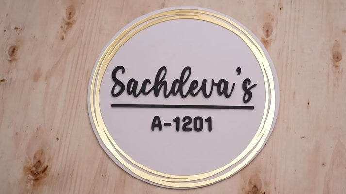 Cirque d'Or - Acrylic Name Plate with Raised Lettering – Housenama