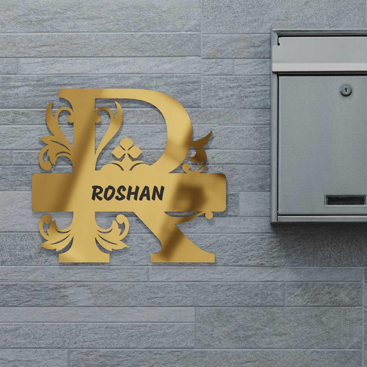 Monogram Name Plates | Letter Cutouts | Housenama