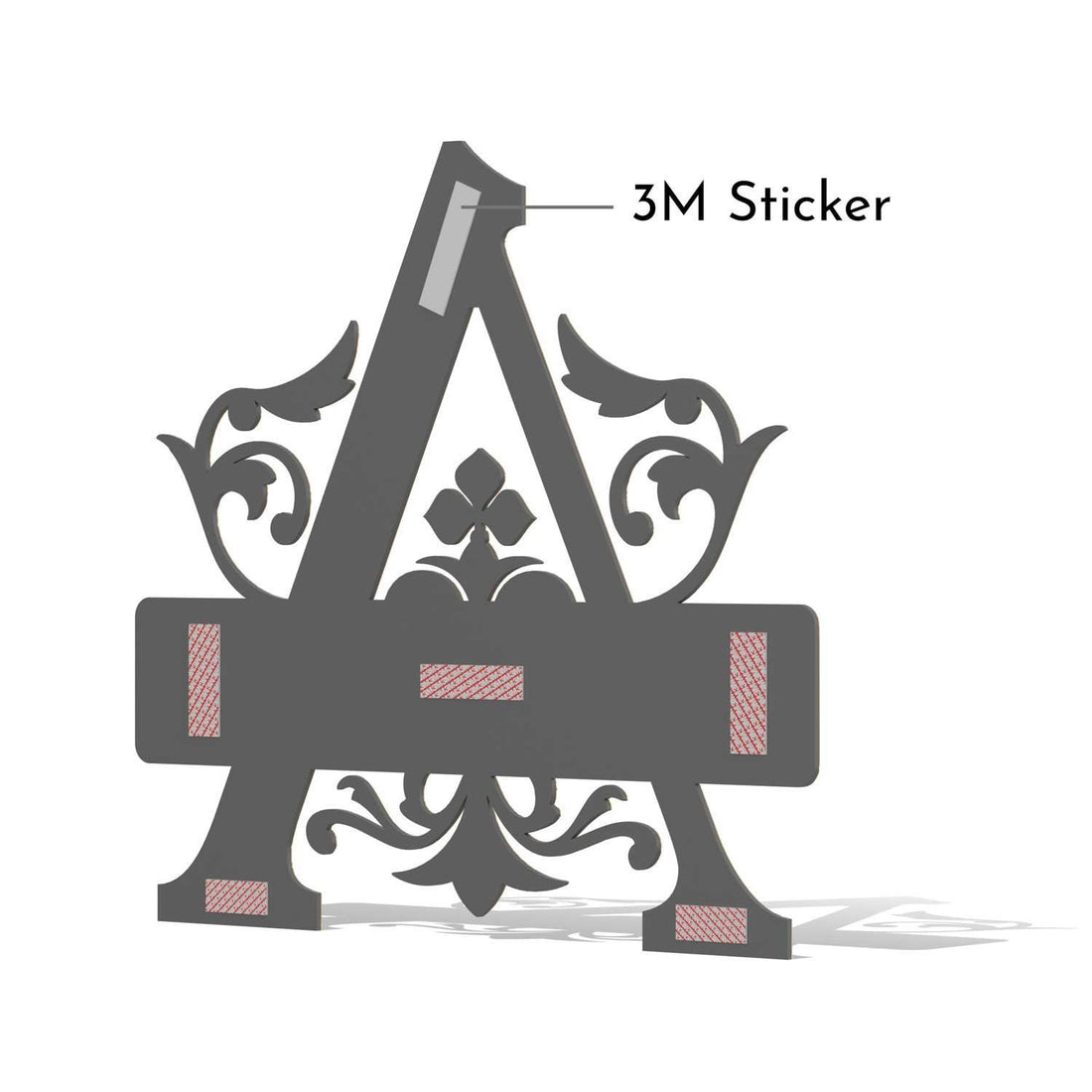 Regal Silver Monogram Nameplate – Housenama