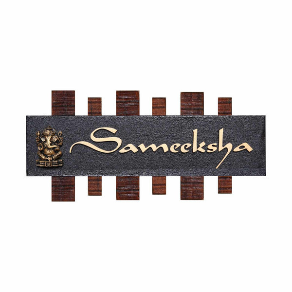 Sameeksha - Decorative Wooden Name Plate – Housenama