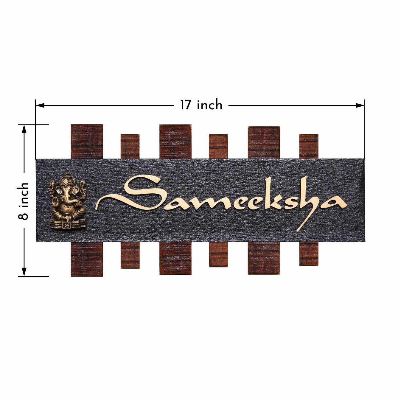 Sameeksha - Decorative Wooden Name Plate – Housenama