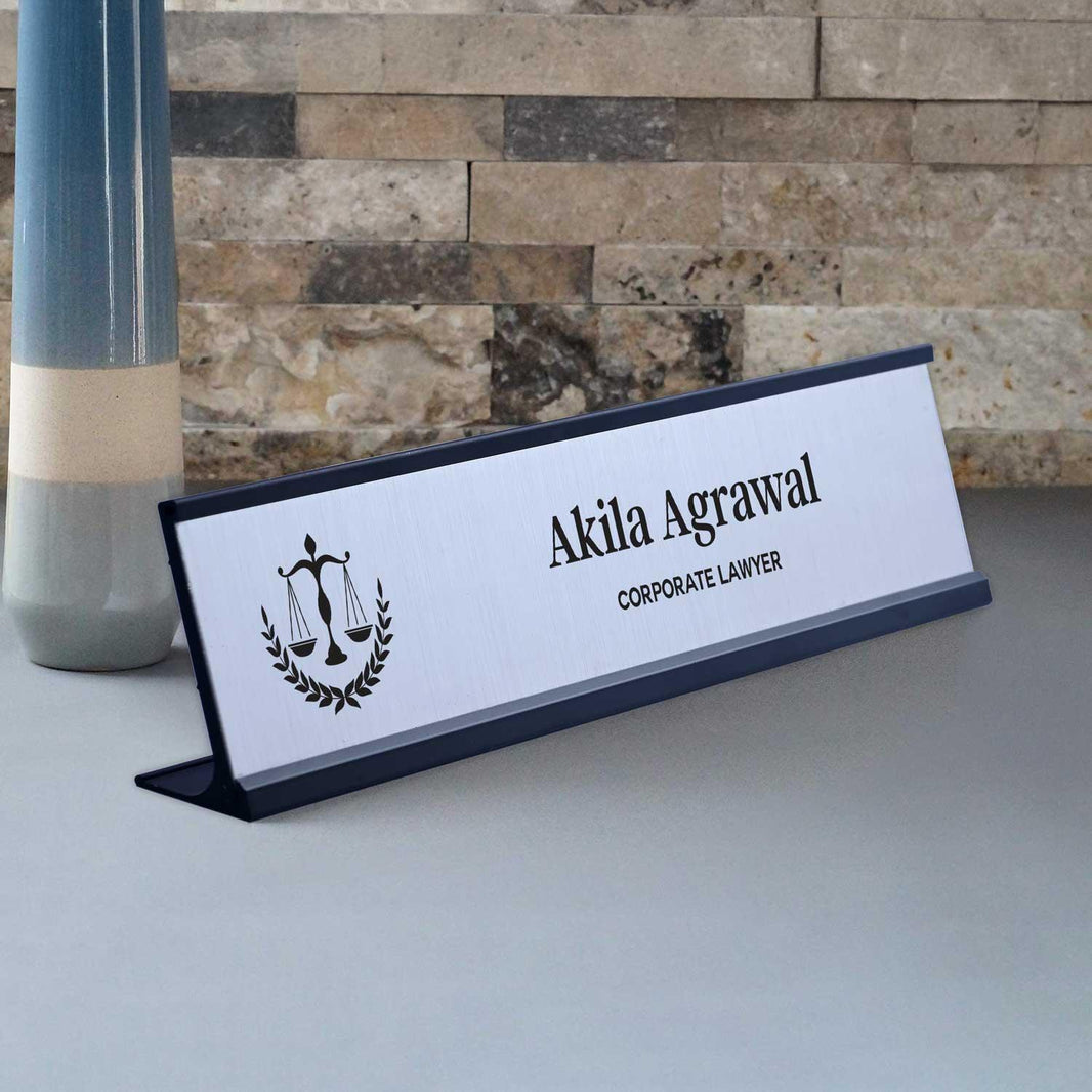 Desk Name Plates for Advocates, Lawyers & Judges – Housenama