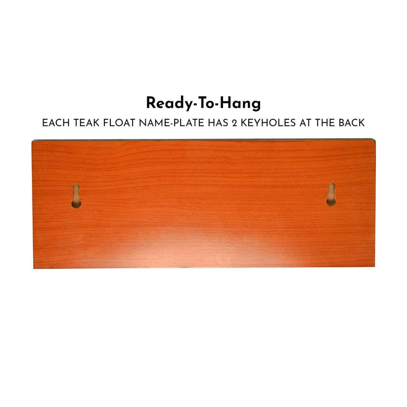 Teak Float Name Plate - IAS / Government Officer – Housenama