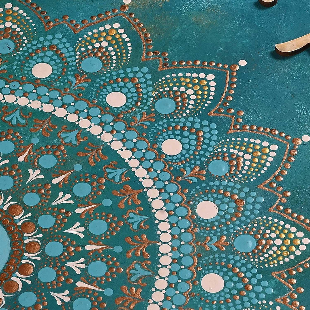 Under the Ocean Mandala Nameplate | Hand-crafted | 15×9 inch – Housenama