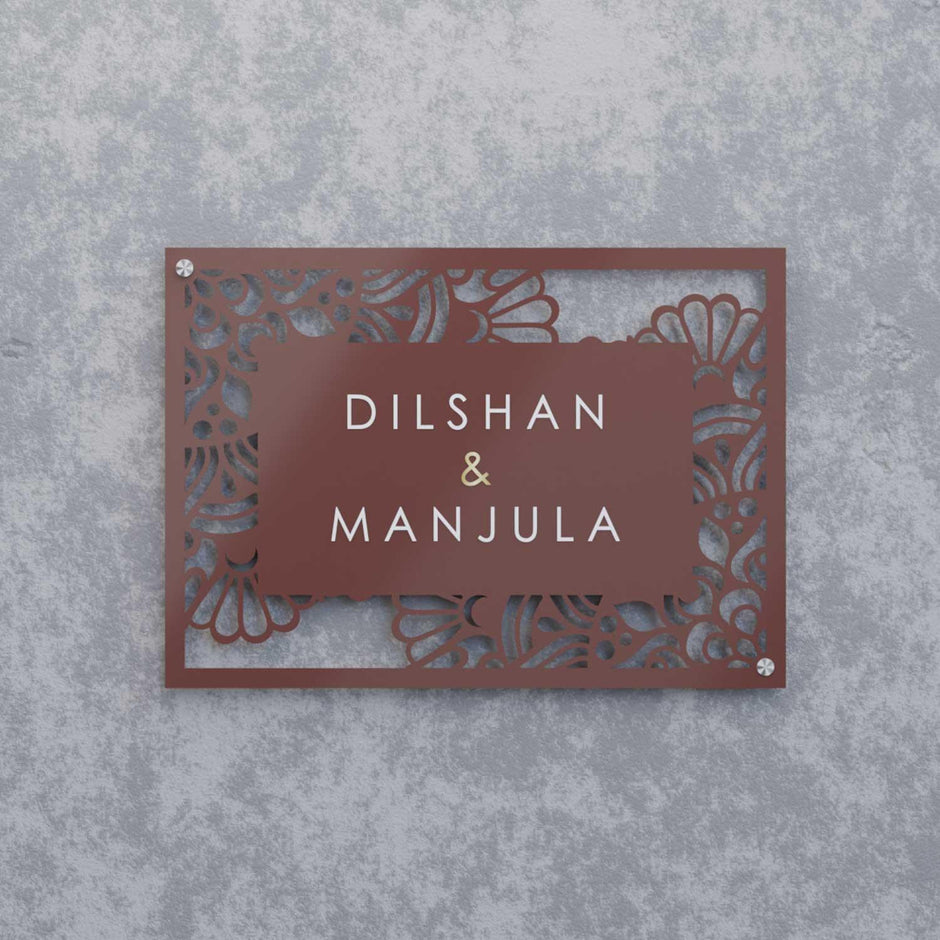 Ethnic Name Plates | Traditional Indian Art | Housenama