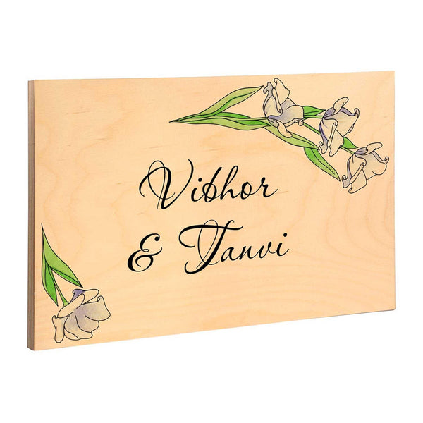 Blue Passion - Wooden Name Plate | Water-resistant | 12x8 inches ...