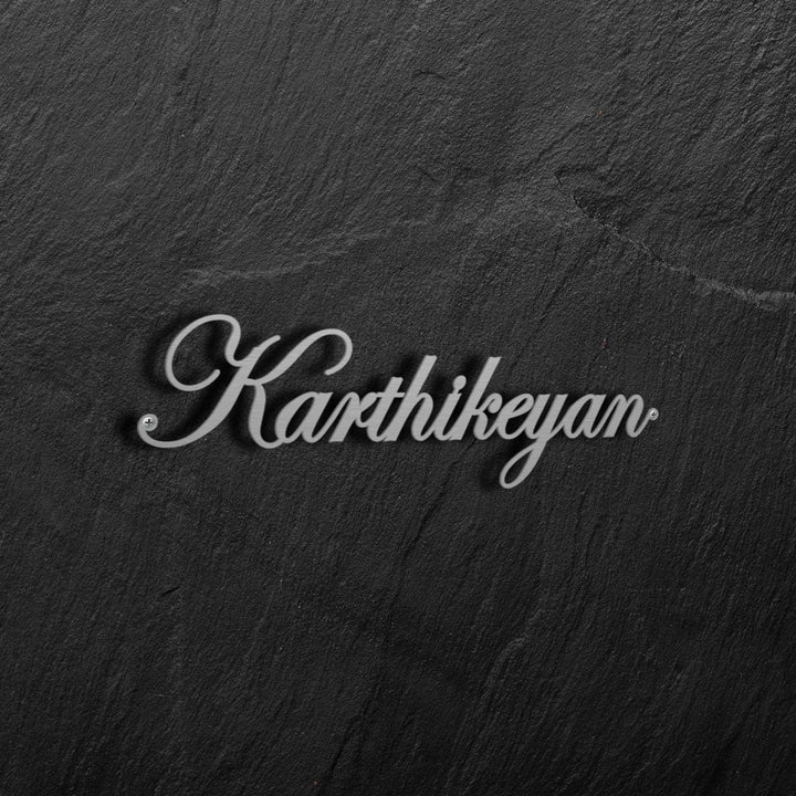 Cutout Name Plates | Laser-cut Metal Nameplates | Housenama