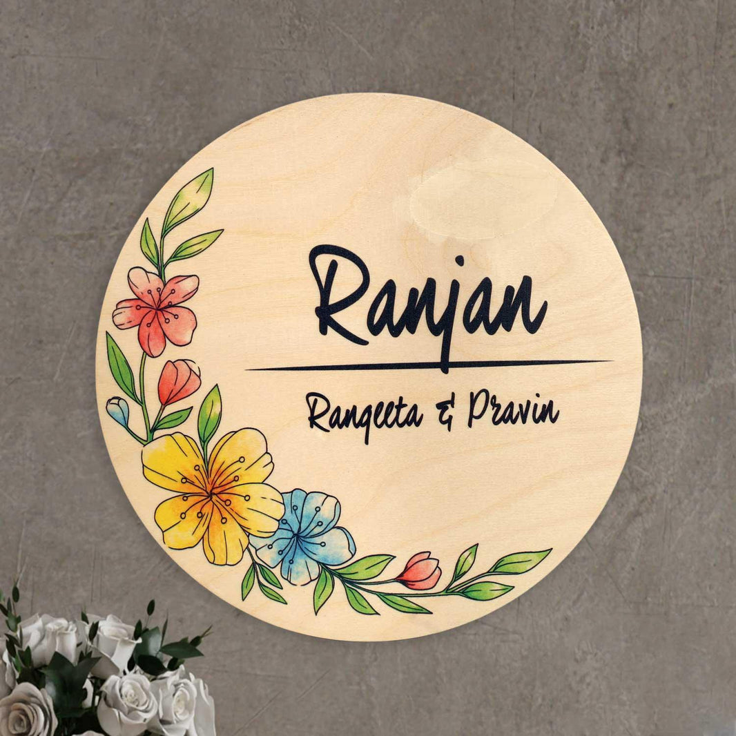 Buy Round Name Plates Online in India | Housenama