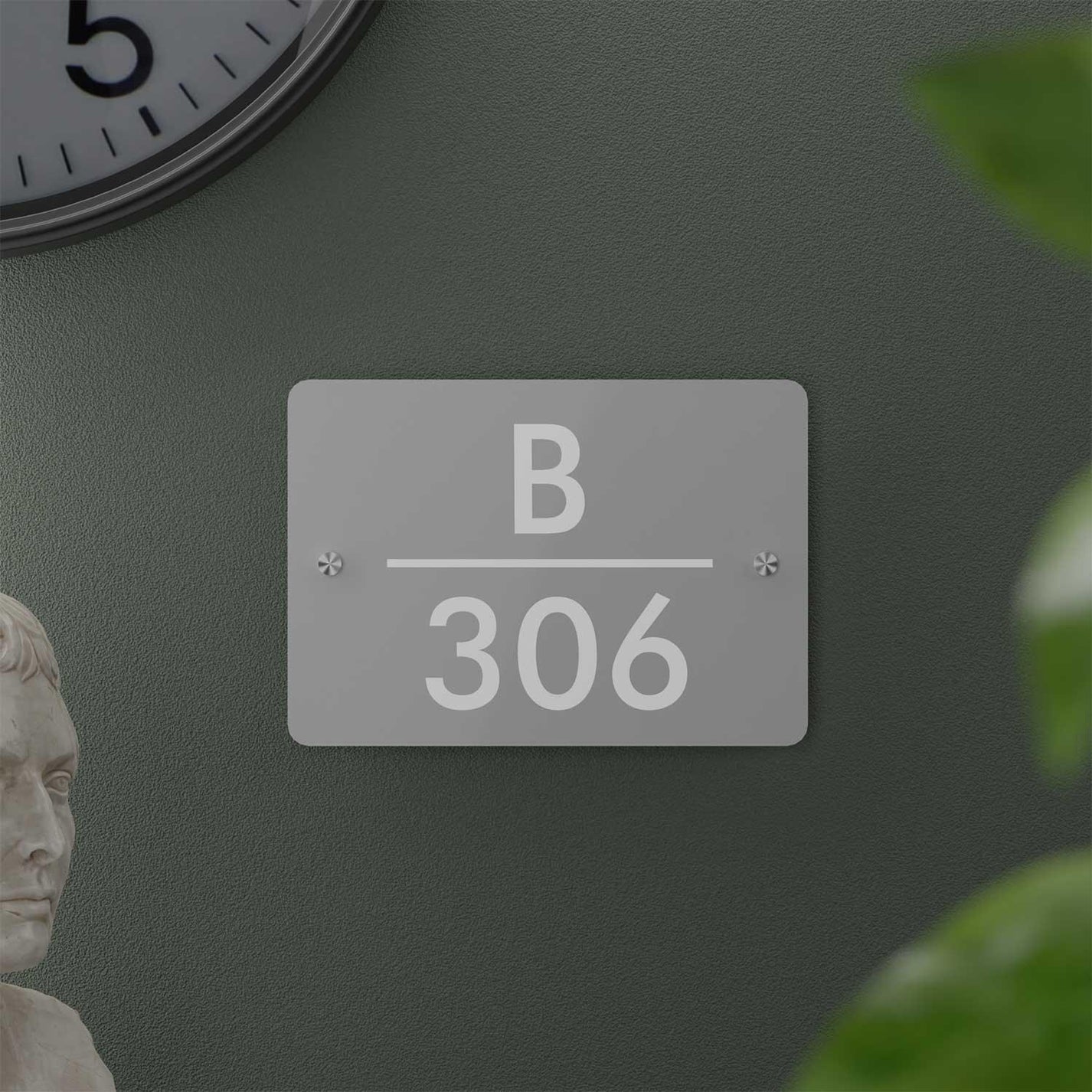 Futura (Glossy Grey) House Number/Name Sign - Multiple Sizes Available ...