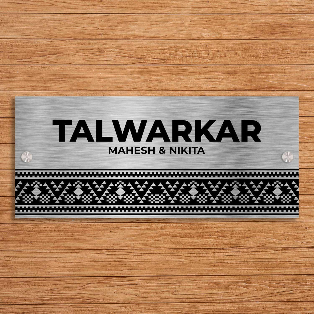 Ikat Stainless Steel Name Plate 14x6 inch Weatherproof – Housenama