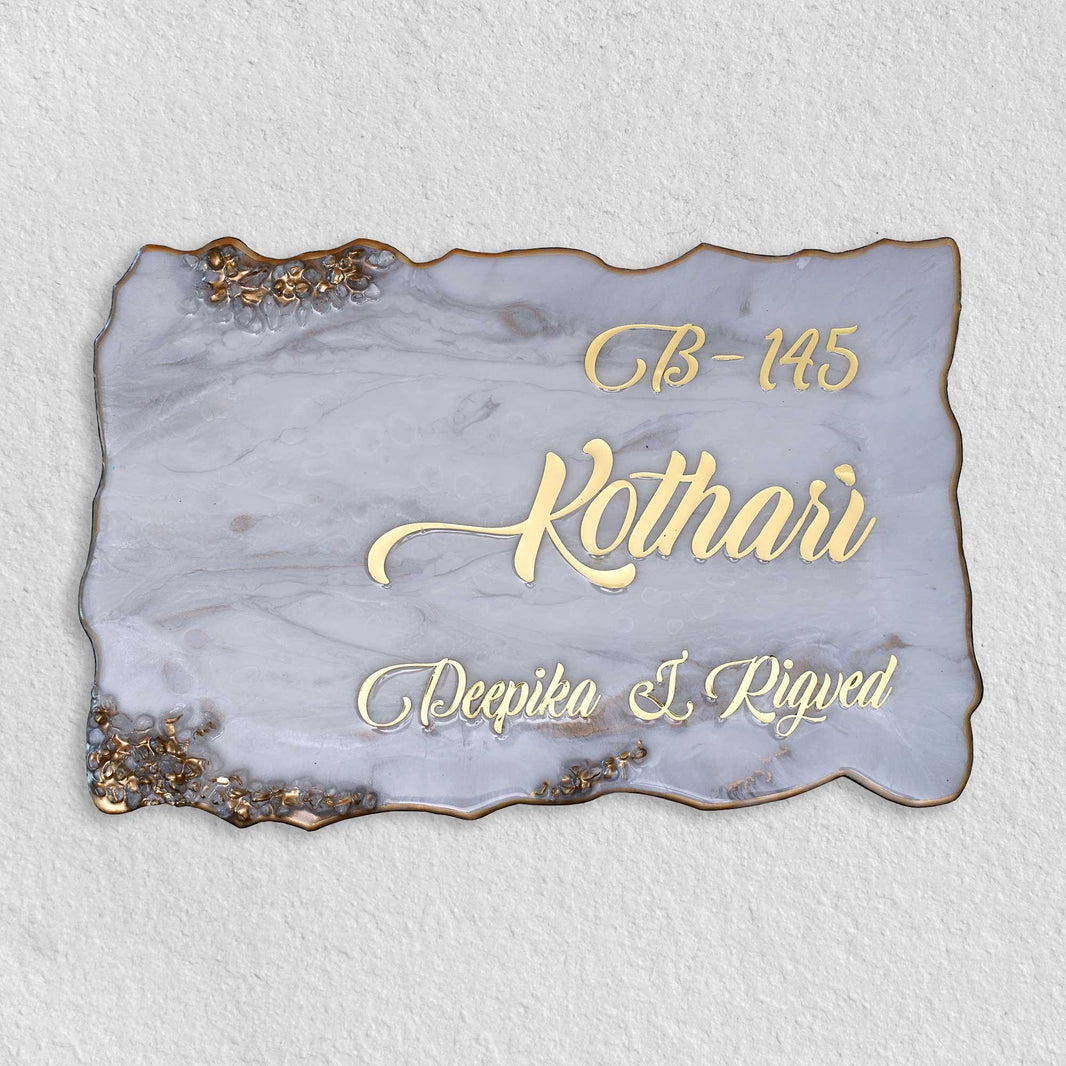 Handcrafted Resin Name Plates | Artistic & Durable Designs | Housenama