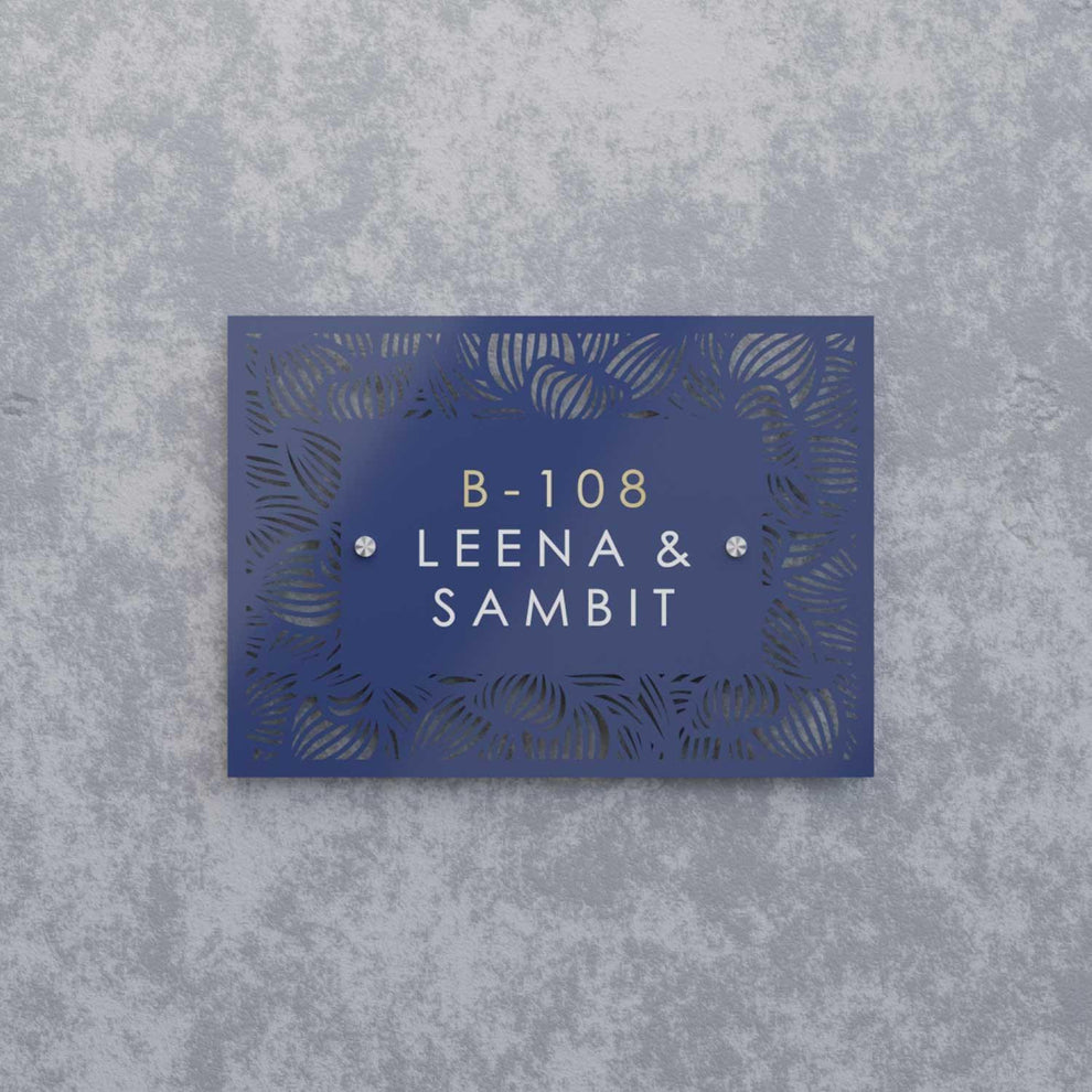 Niloufer Steel Name Plate – Housenama
