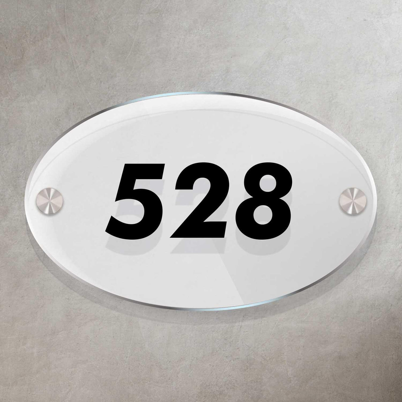Ovalica House Number Sign 160x100mm Weatherproof – Housenama