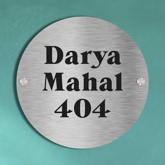 Roundica Stainless Steel Name Plate Weatherproof – Housenama