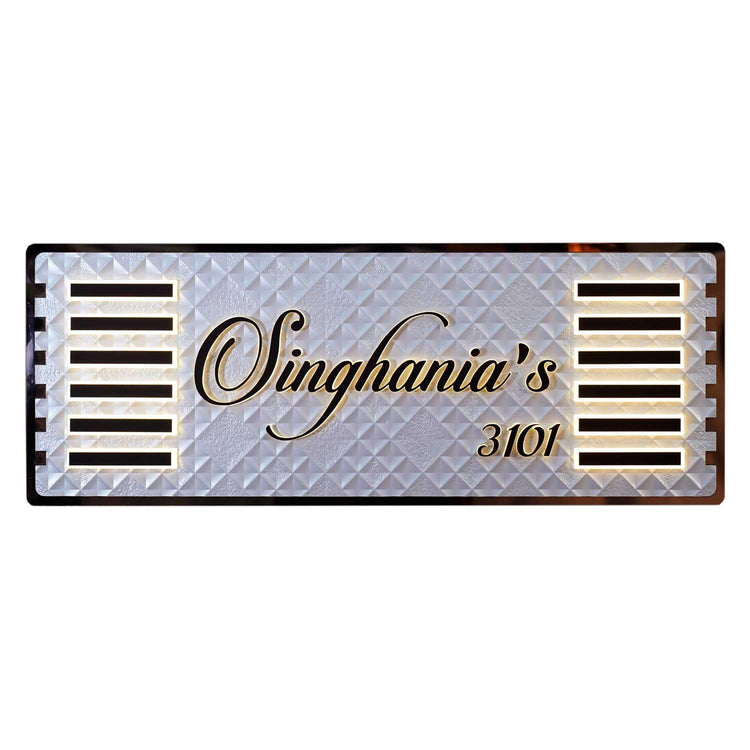 Designer Nameplates - Online Preview - Free Delivery - Housenama