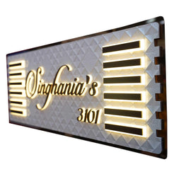 Singhania - Decorative LED Name Plate 24x9 inch – Housenama
